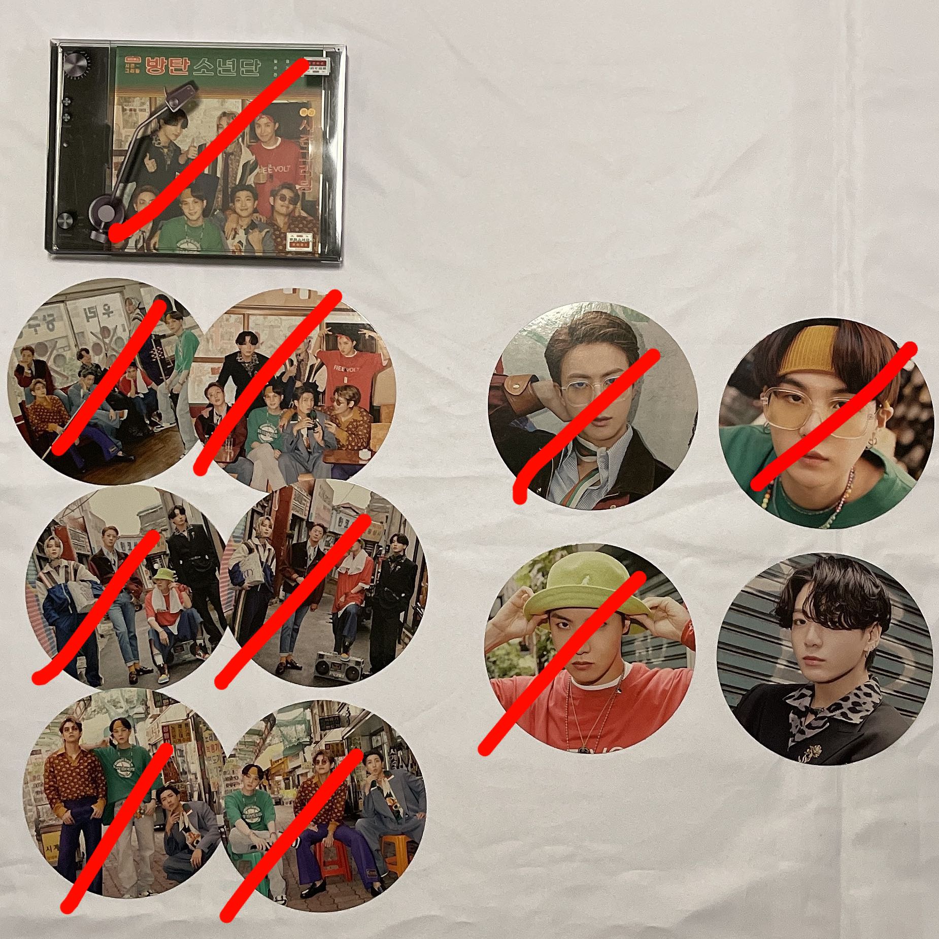 WTS BTS 2021 diary - masking tape - mini poster - Giveaway outbox ...