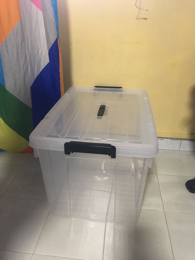 105L storage box, Furniture & Home Living, Home Improvement ...