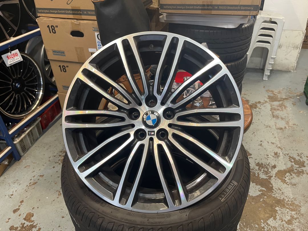 19”bmw Msport Original Staggered Rim Car Accessories Tyres And Rims On