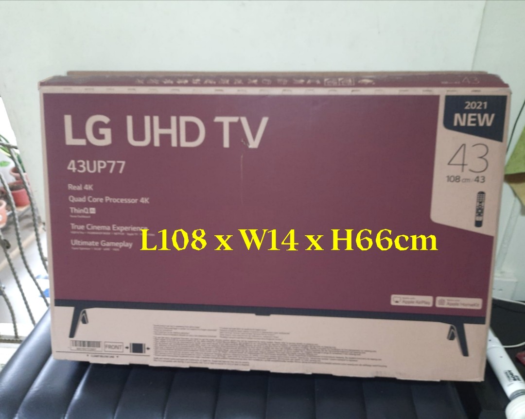 43" LG UHD Empty TV Box With Styrofoam, TV & Home Appliances, TV ...