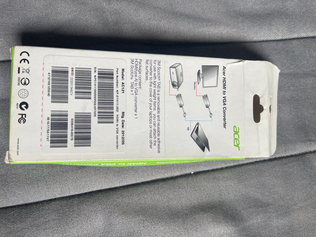 Acer hdmi to vga, Computers & Tech, Parts & Accessories, Cables ...