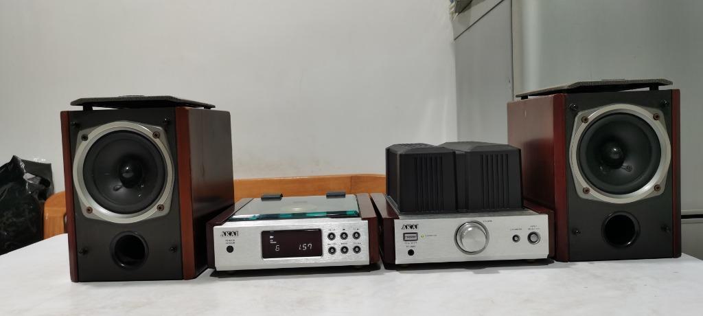 AKAI HiFi MICRO COMPONENT SYSTEM STEREO RECEIVER AND CD PLAYER, 音響器材 ...