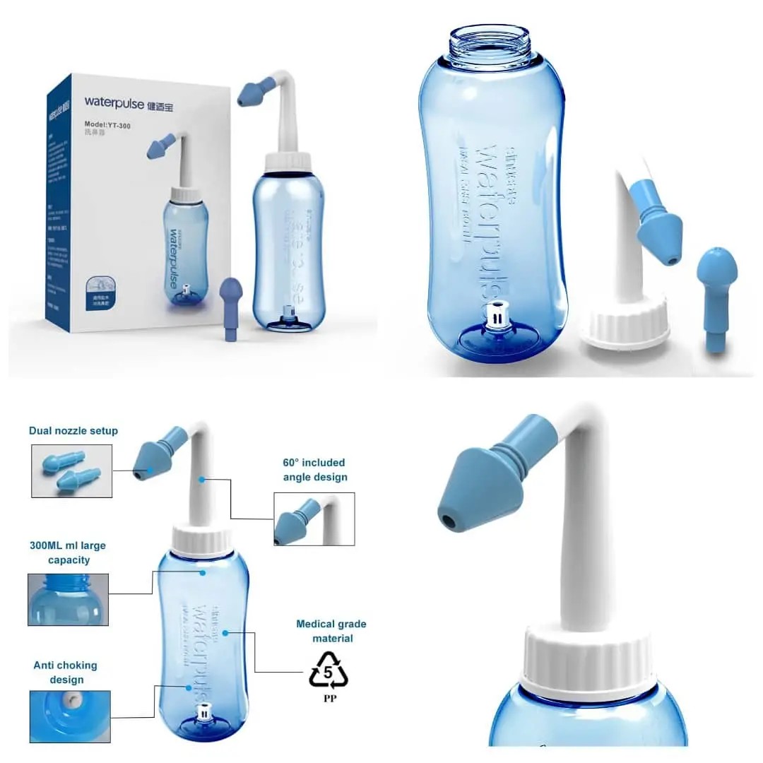 Alat Pencuci Hidung Semprotan Pembersih Anak & Dewasa Botol Waterpulse ...
