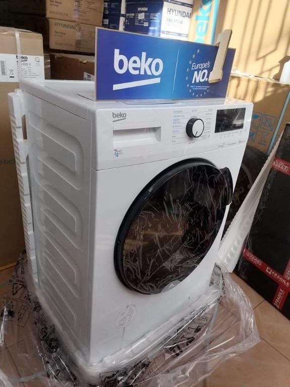Beko Washer Dryer WDB7425R2W, TV & Home Appliances, Washing Machines ...