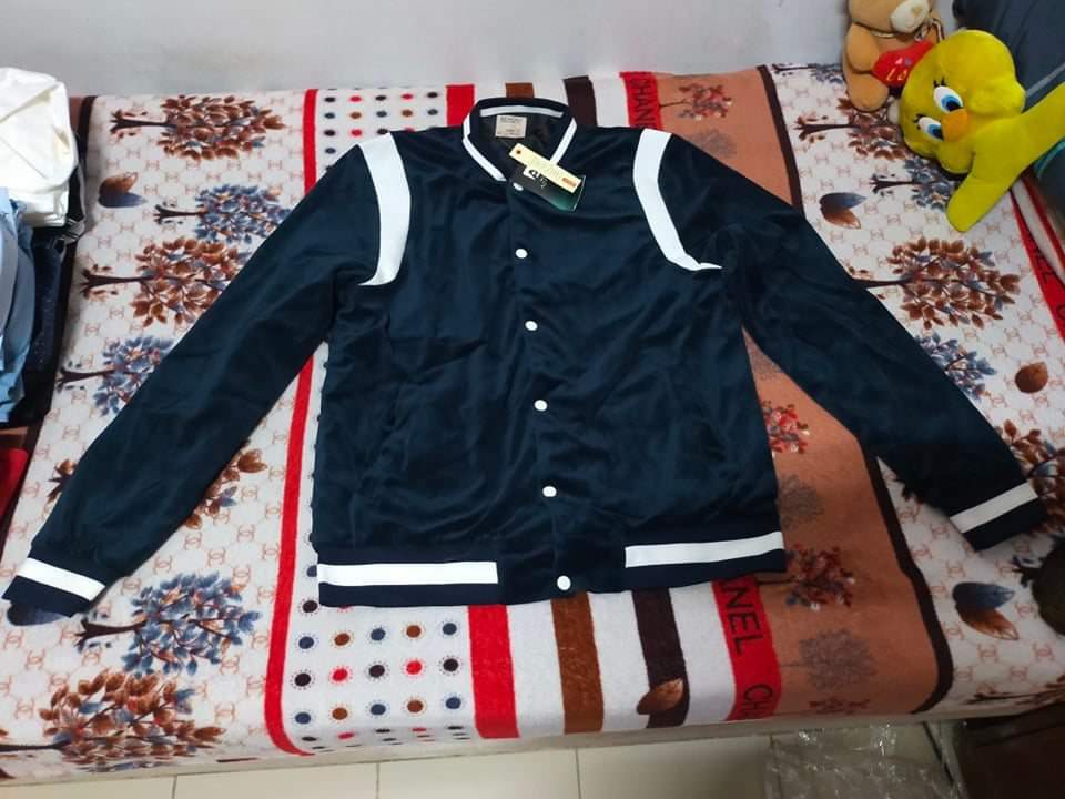 Bench Blue Bomber Jacket, Men's Fashion, Coats, Jackets and Outerwear ...