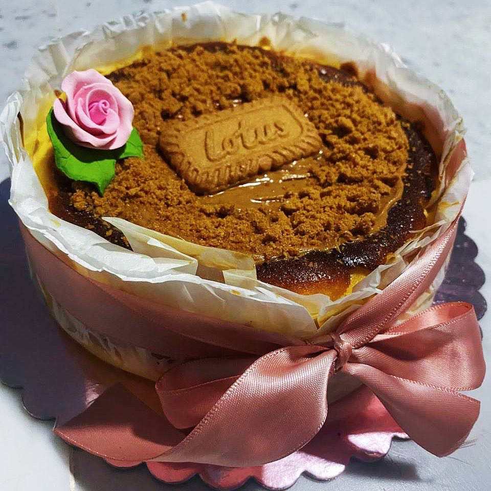 Biscoff Basque Burnt Cheesecake, Food & Drinks, Homemade Bakes on Carousell