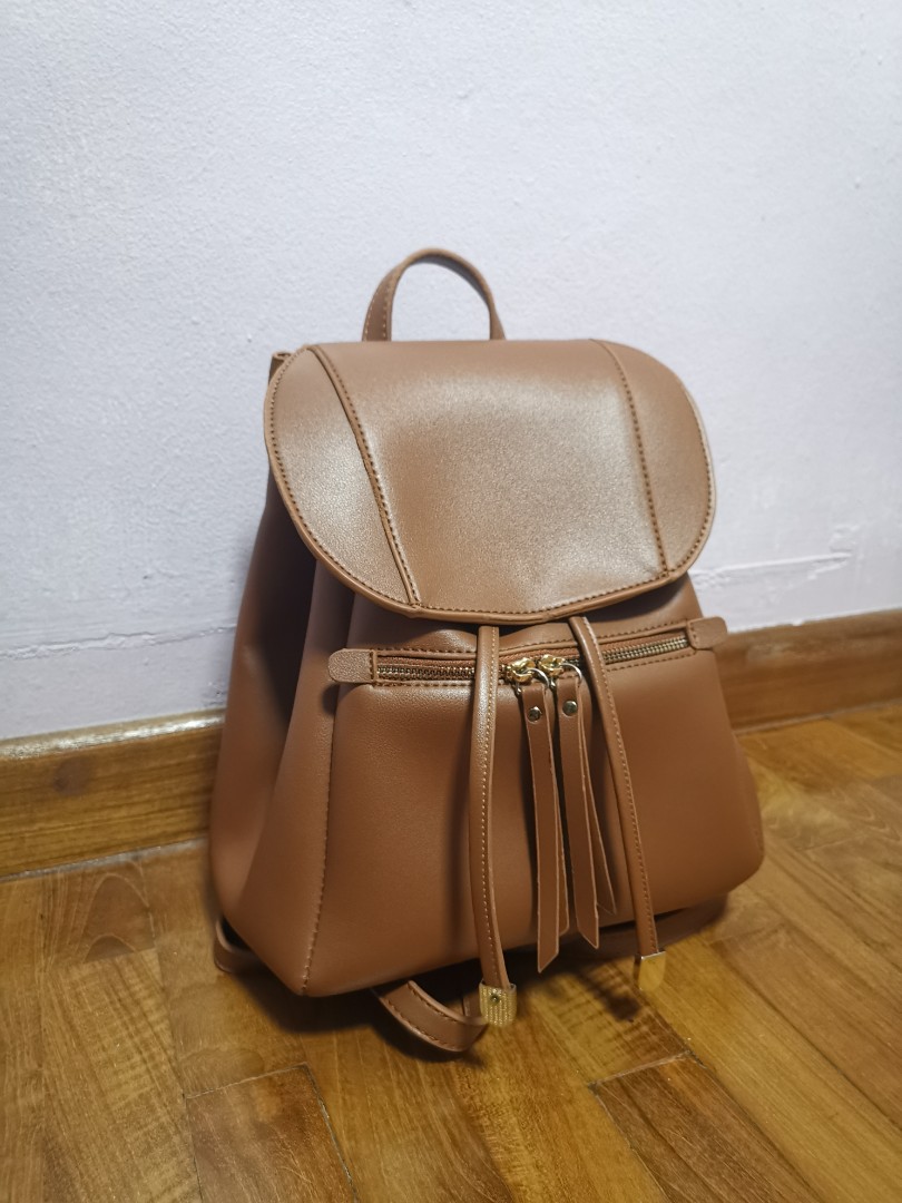 Brown Backpack, Women's Fashion, Bags & Wallets, Backpacks on Carousell