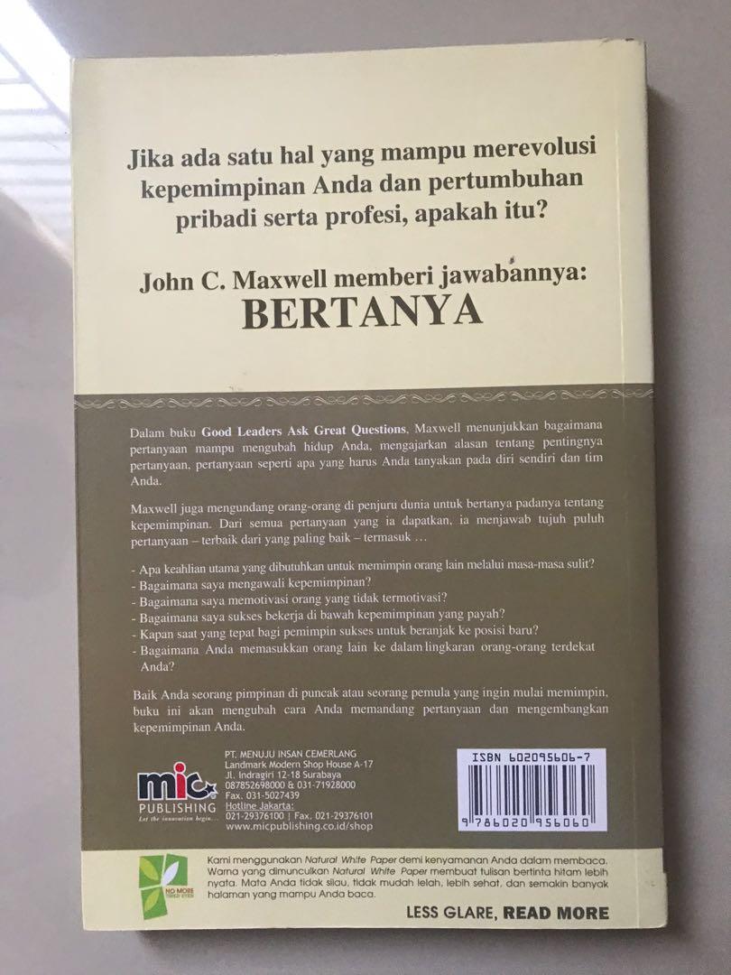 Buku John C Maxwell Buku And Alat Tulis Buku Di Carousell