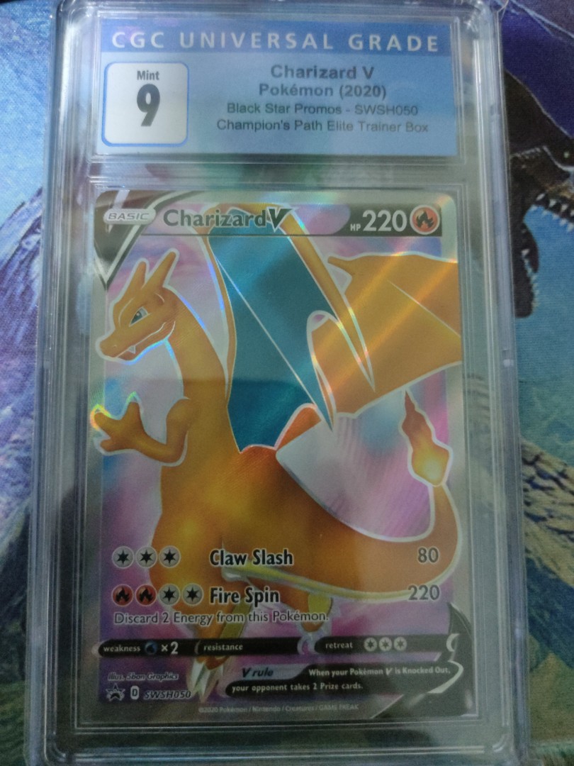 Charizard V CGC 9, Hobbies & Toys, Toys & Games on Carousell