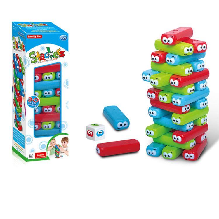 Christmas Idea Children Kids Stackers Brick Tower Interactive Games ...