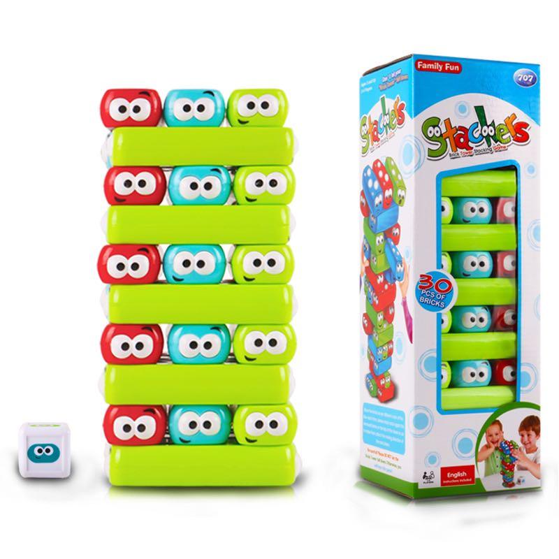 Christmas Idea Children Kids Stackers Brick Tower Interactive Games ...