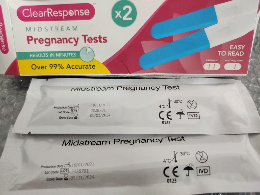 Clear Response Midstream Pregnancy Test 2 pack (Sealed) expires 2024 ...