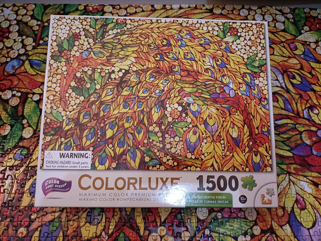 Colorluxe Peacocks puzzles 1500pcs, Hobbies & Toys, Toys & Games on ...
