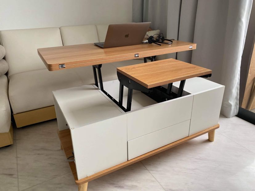 Convertible Coffee Table/Office Desk/Dining, Furniture & Home Living ...