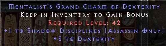 D2R Assassin Shadow / Martial Arts Skill Grand Charm, Video Gaming ...