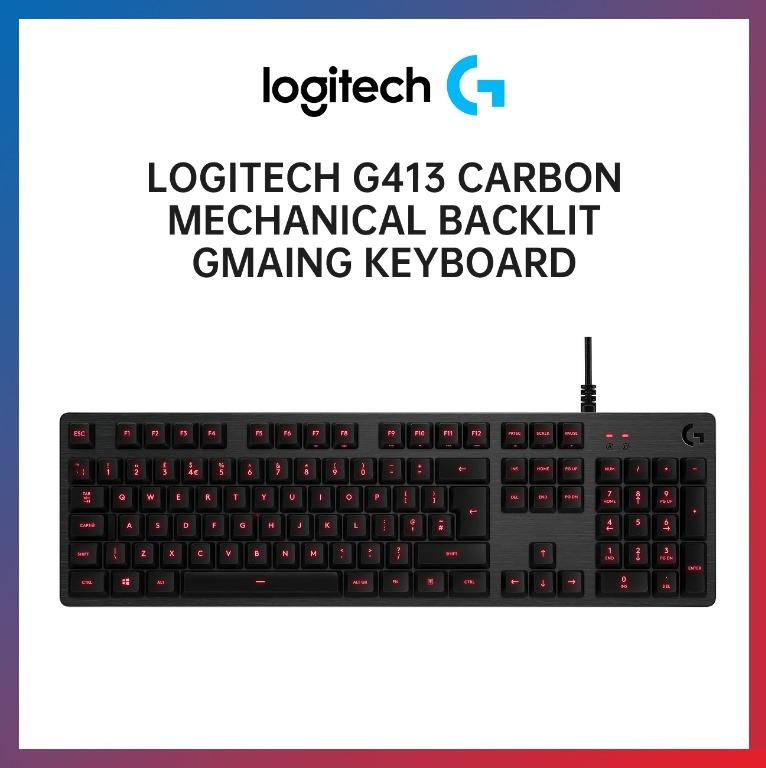 (DISCOUNT) Logitech G413 Carbon (Mechanical Keyboard RGB) Anti-Ghosting ...