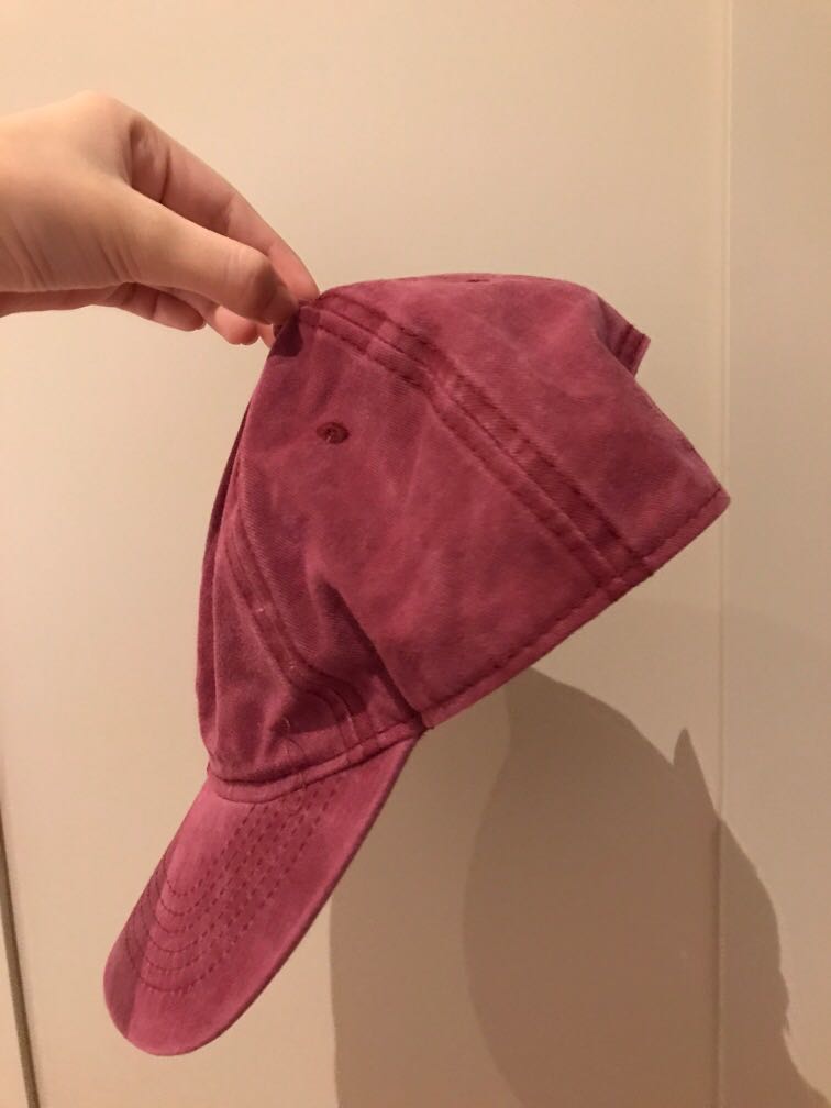 Faded Red velvet cap y2k, Women's Fashion, Watches & Accessories, Hats ...