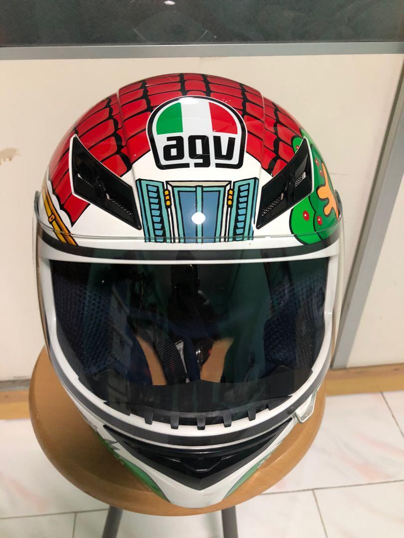 Full face AGV K3 Rossi 46, Motorcycles, Motorcycle Accessories on Carousell
