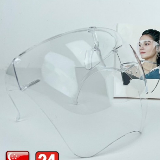 Full sports face shield set + additional free shield, Health ...