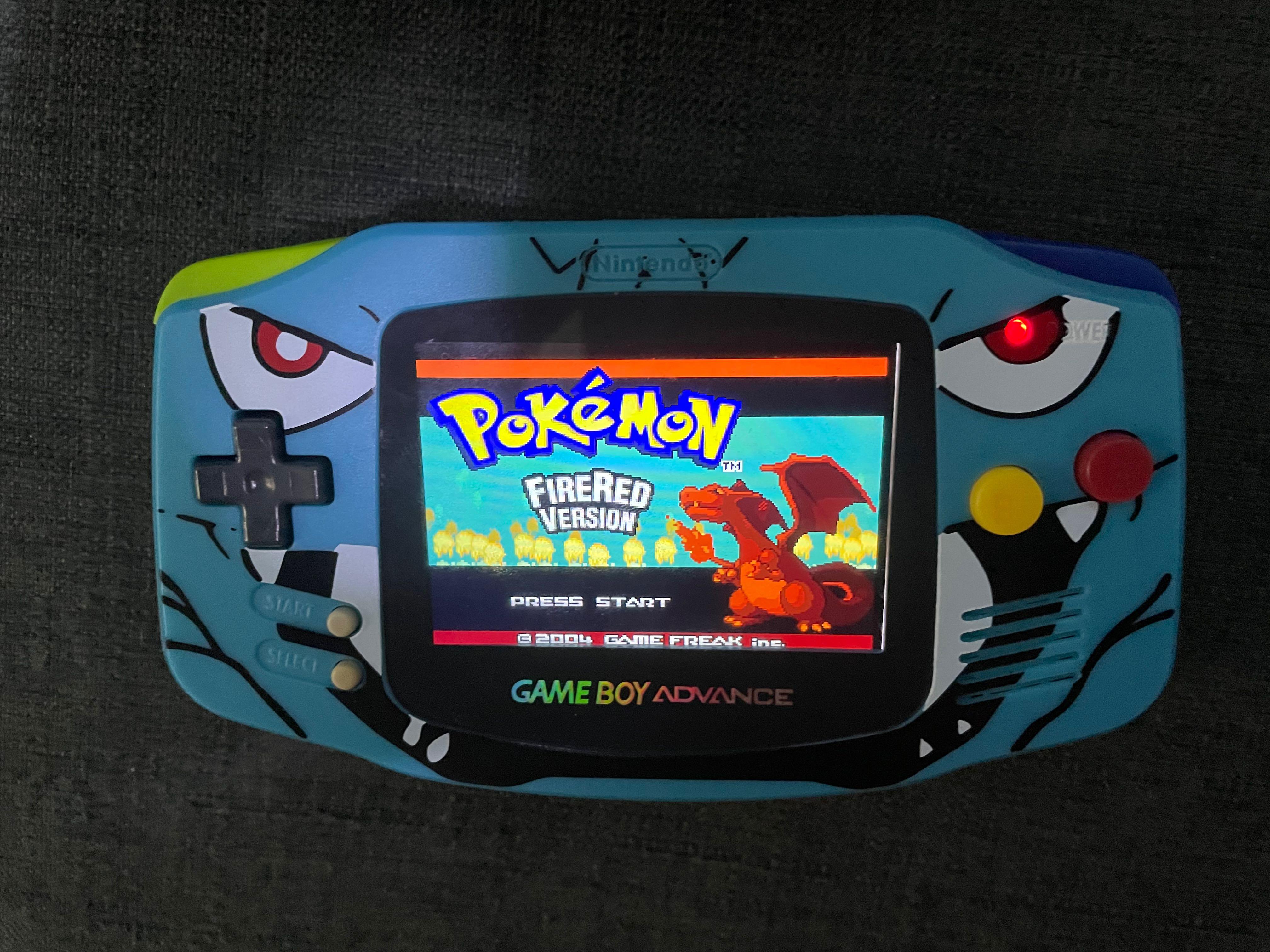 Game boy advance with ips mod and custom shell, Video Gaming, Video ...