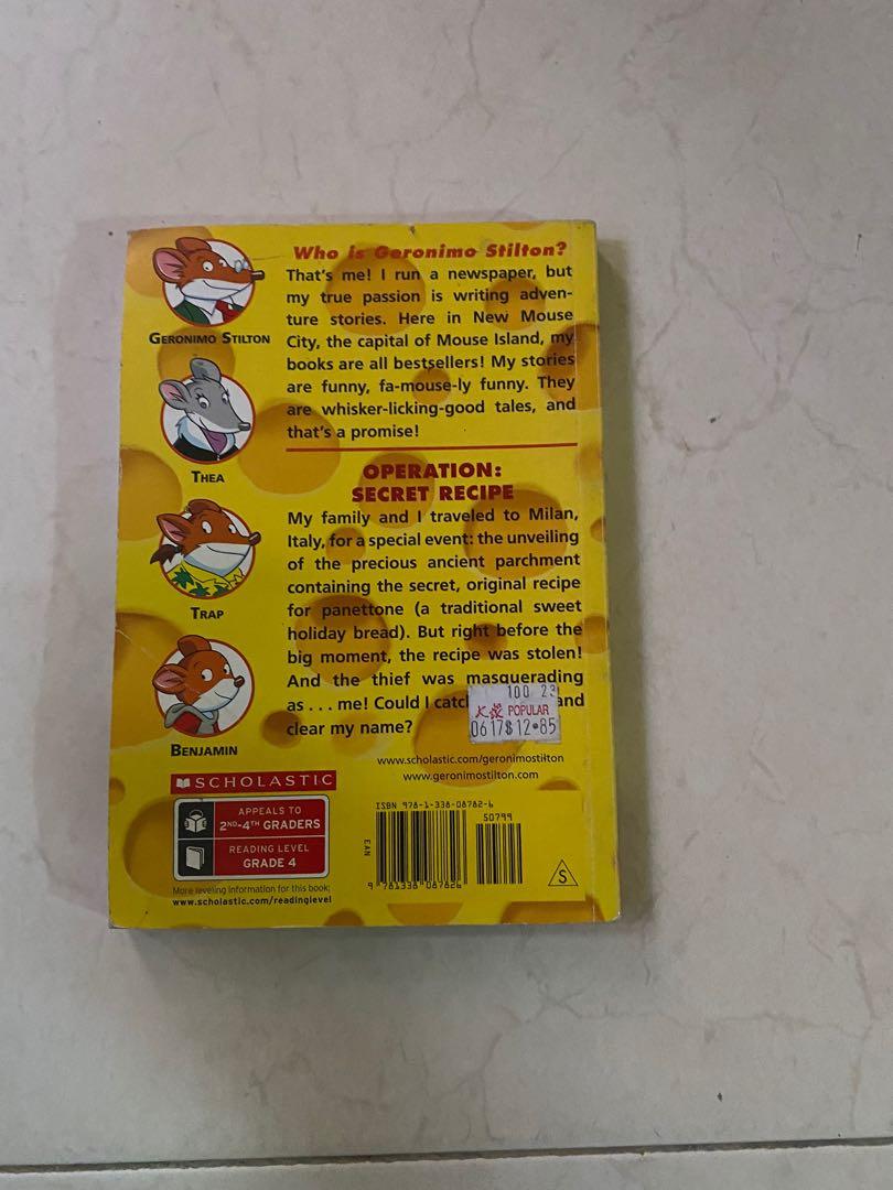 Geronimo Stilton Operation: Secret Recipe, Hobbies & Toys, Books ...