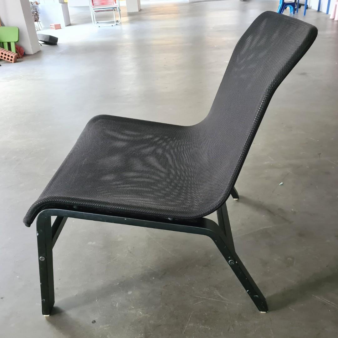 Ikea Nolmyra easy chair. Black mesh netting chair, Furniture & Home ...