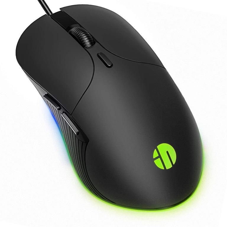 INPHIC PB1 Wired Gaming Mouse [4800 DPI] [RGB Breathing Light] [Silent ...