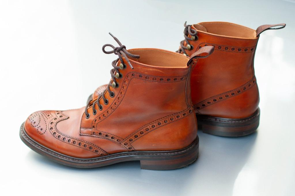 Joseph Cheaney & Sons Tweed R Wingcap Brogue Boot, Men's Fashion ...