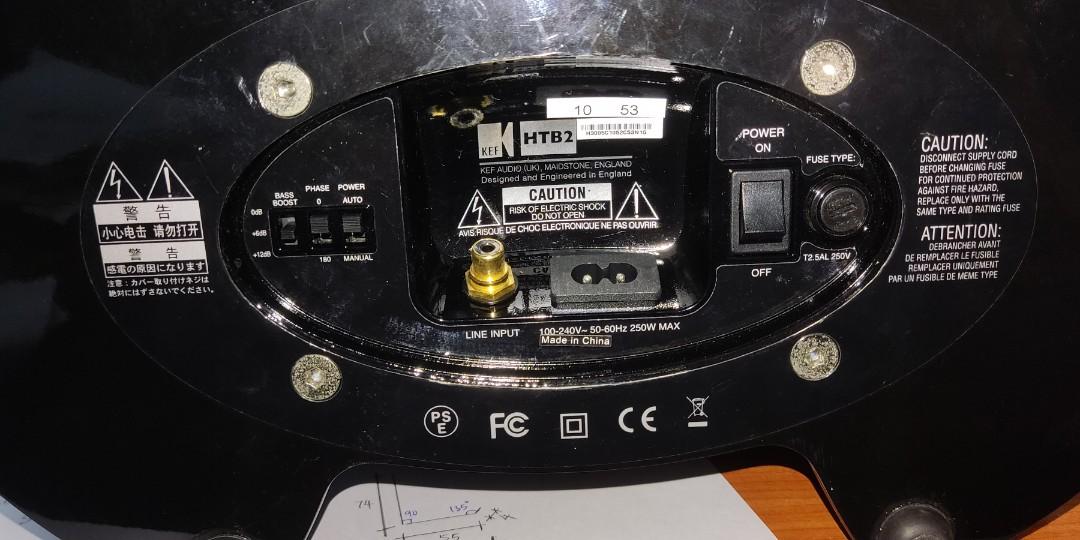 KEF HTB2 Subwoofer, Audio, Soundbars, Speakers & Amplifiers on Carousell