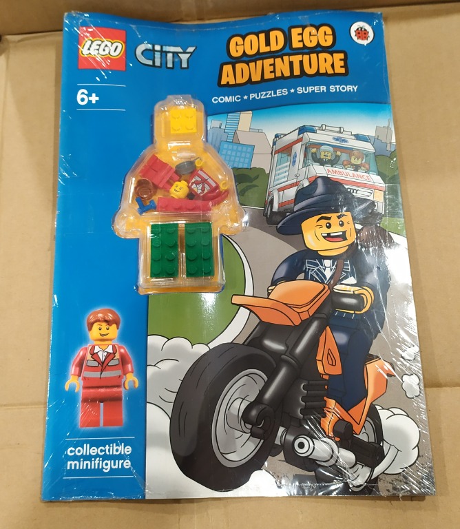 LEGO CITY - GOLD EGG ADVENTURE ACTIVITY BOOK WITH MINIFIGURE - LADYBIRD ...