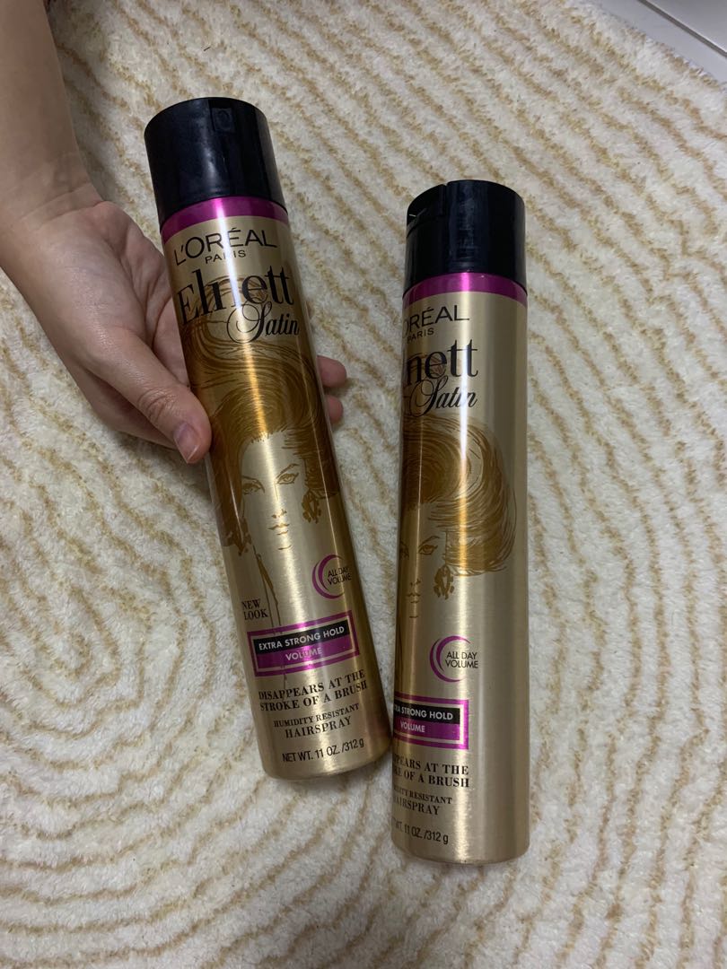 loreal elnet extra strong hold volume Hair Spray, Beauty & Personal ...