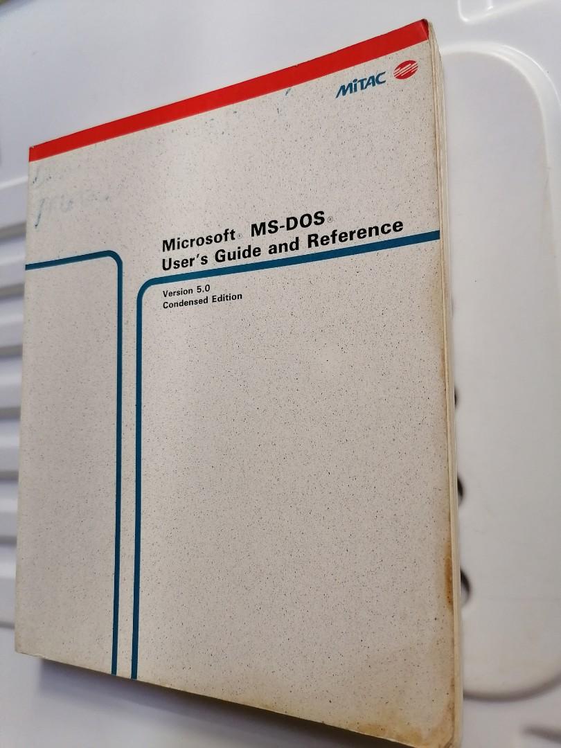 MICROSOFT MS-DOS User's Guide and Reference, Hobbies & Toys, Books ...