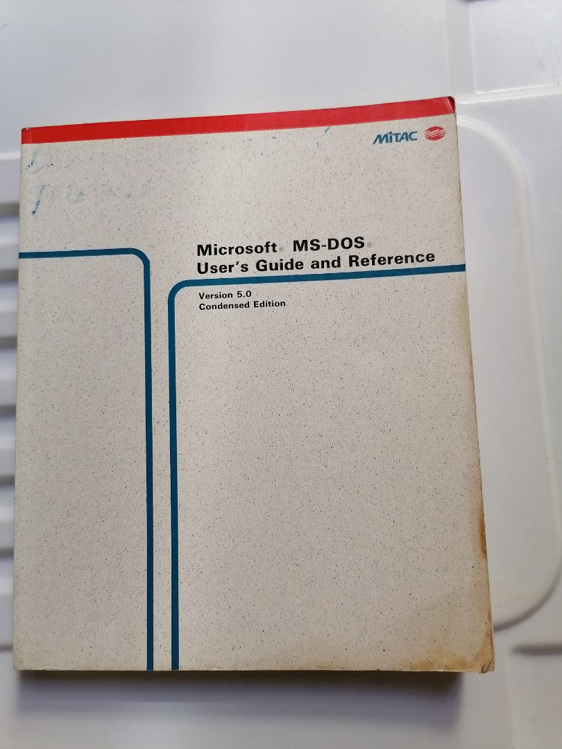MICROSOFT MS-DOS User's Guide and Reference, Hobbies & Toys, Books ...
