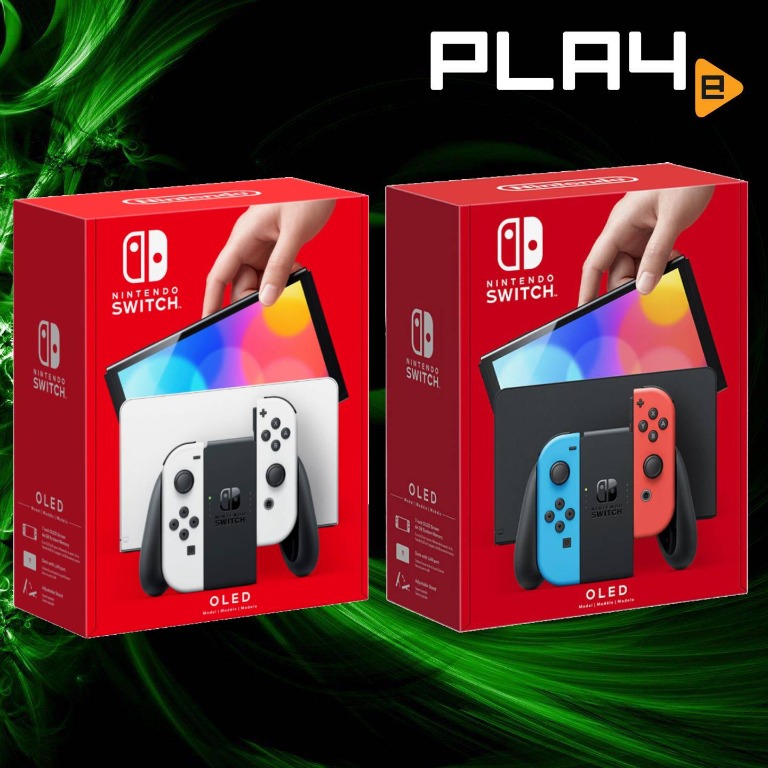 Nintendo Switch Oled Console - White/Neon Brand New, Video Gaming ...