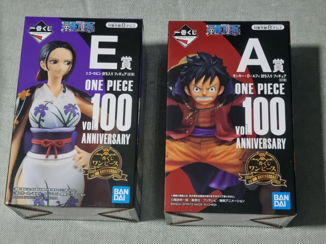 One Piece Vol 100 Ichiban Kuji Luffy / Robin, Hobbies & Toys ...