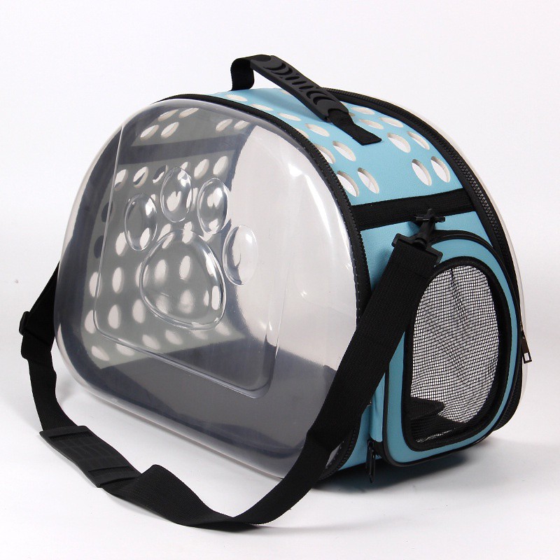 Pet Transparent Carrier (Portable/foldable) 36 x 22 x 20 cm for small ...
