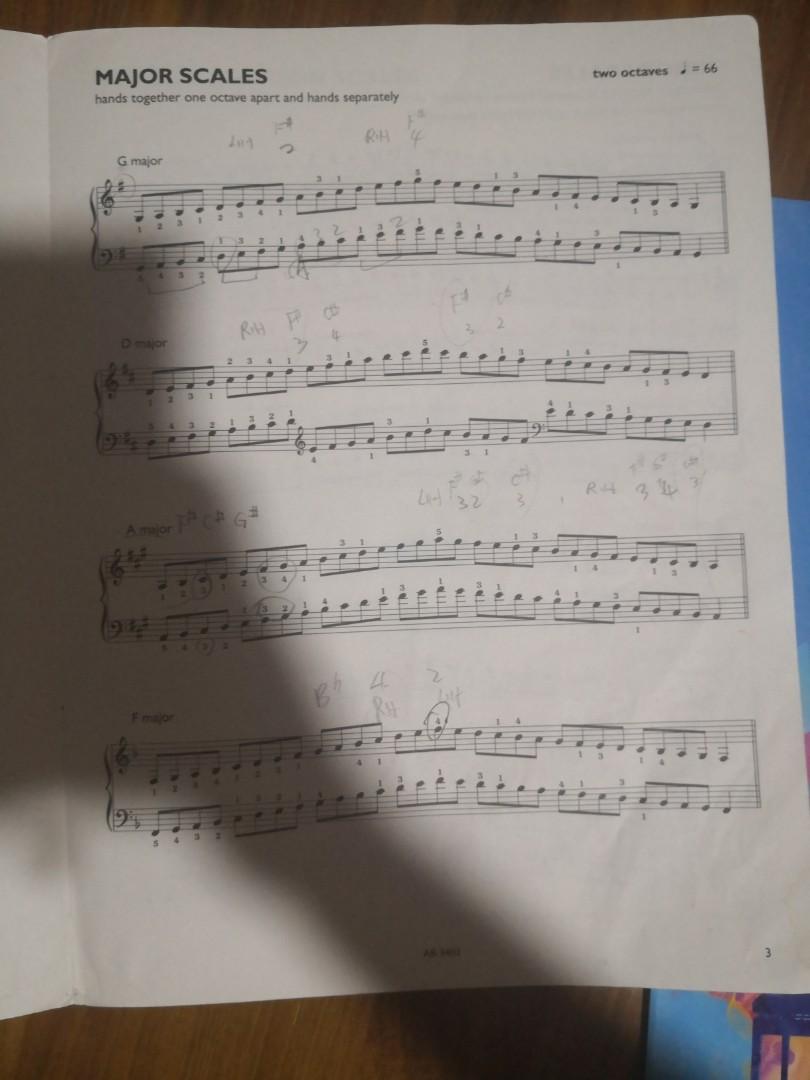 Piano Grade 2 scales and sight reading, Hobbies & Toys, Books ...