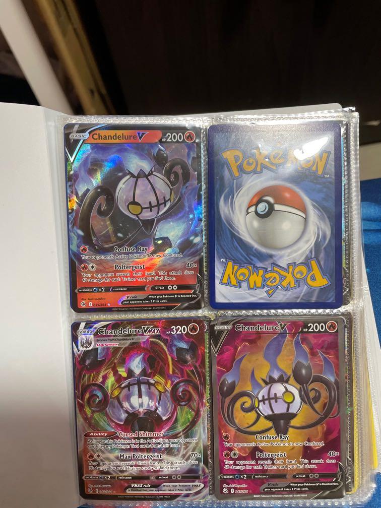 Pokemon Card Fusion Strike Chandelure V Full Art Chandelure VMAX ...