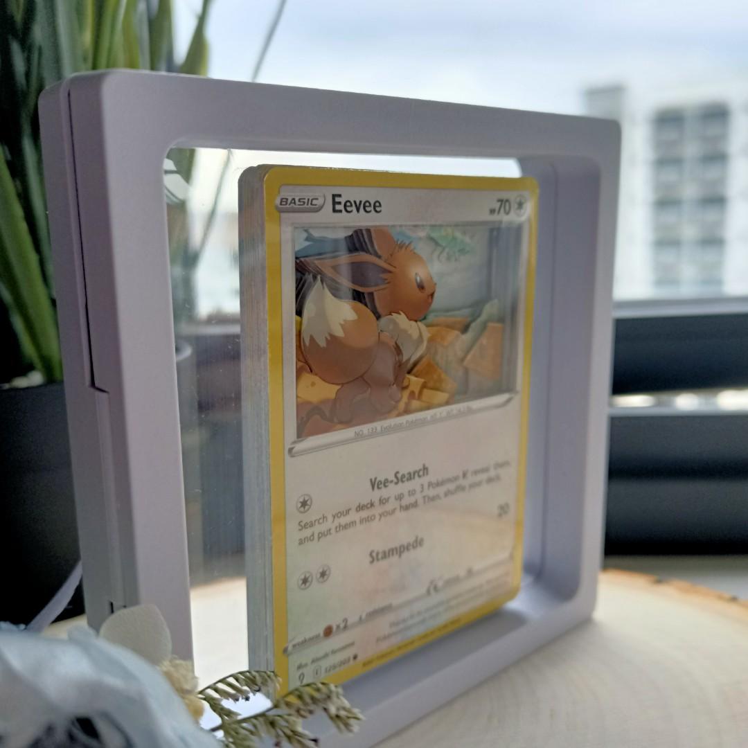 Pokemon custom 3D Card Eevee + Frame, Hobbies & Toys, Toys & Games on ...