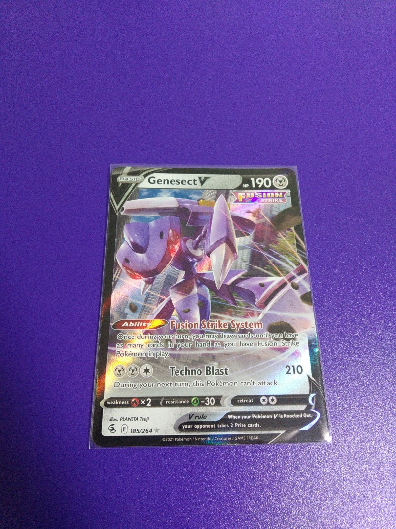 Pokemon TCG Genesect V Ultra Rare - SS8 Fusion Strike, Hobbies & Toys ...