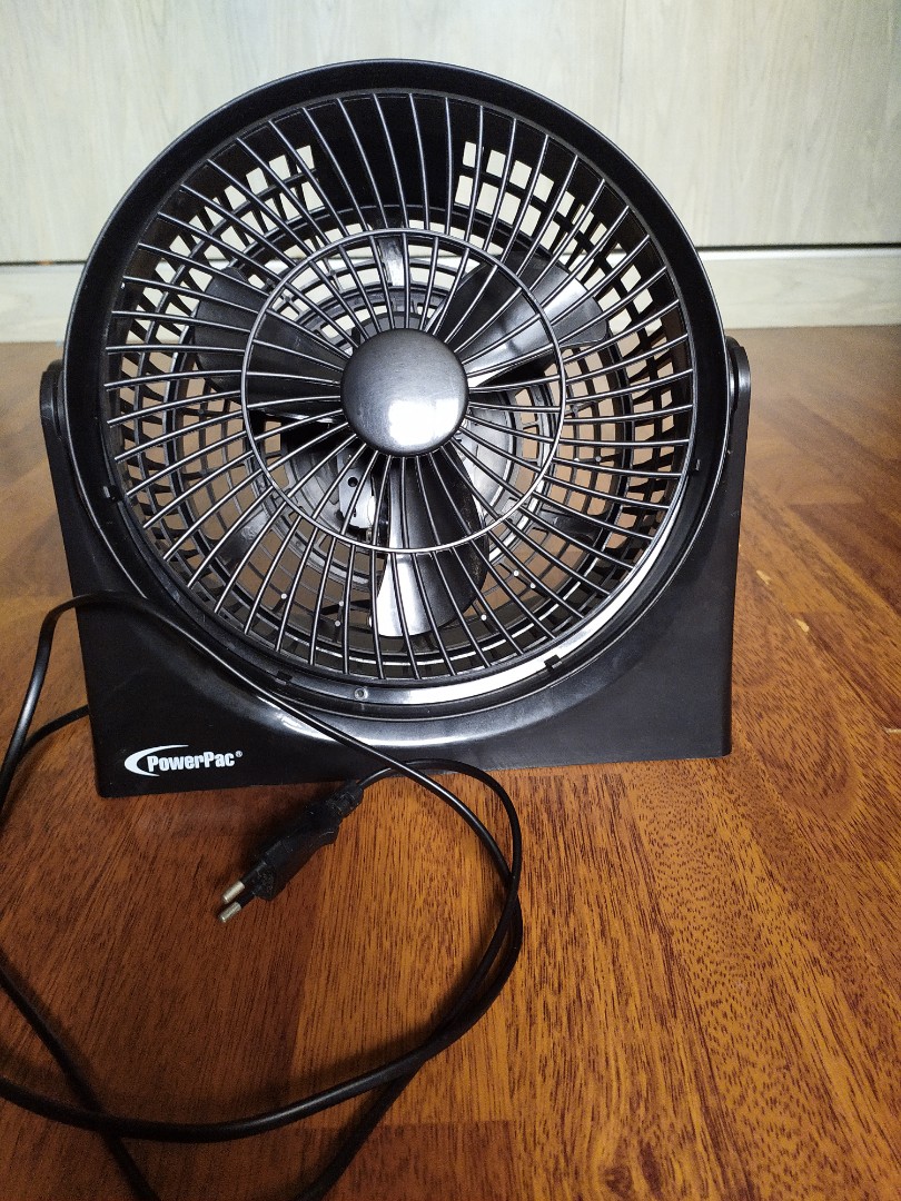 Powerpac desk fan, Furniture & Home Living, Lighting & Fans, Fans on ...