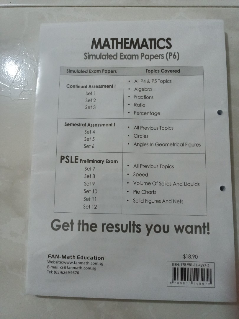 PSLE MATHEMATICS, Hobbies & Toys, Books & Magazines, Assessment Books ...