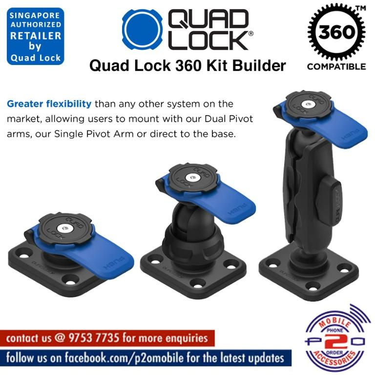 Quad Lock 360 Base - Bar Clamp Small, Hobbies & Toys, Music & Media ...