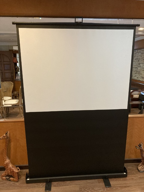 Retractable Floor Standing 100" Screen, TV & Home Appliances, TV ...