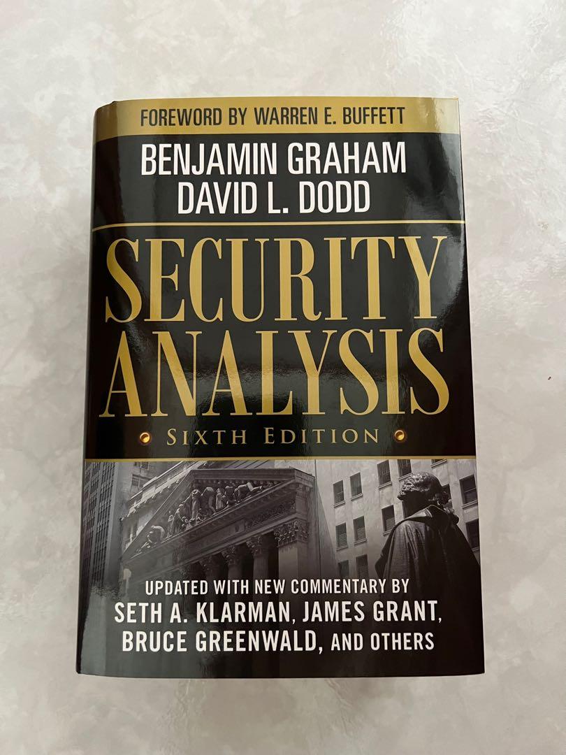 SECURITY ANALYSIS - BENJAMIN GRAHAM, Hobbies & Toys, Books & Magazines ...