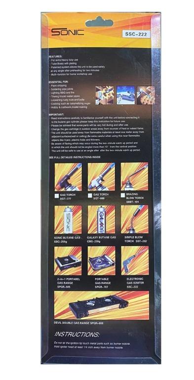 Sonic SSC-222 Electronic Gas Igniter, Furniture & Home Living ...