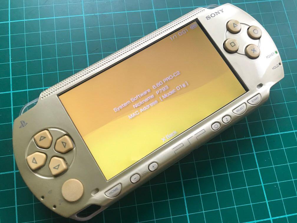 Sony Psp 1000 Champagne Gold (Limited), Video Gaming, Video Games ...