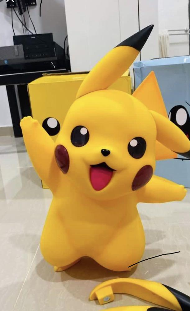 Stand pikachu pokemon big size life size 43cm, Hobbies & Toys ...