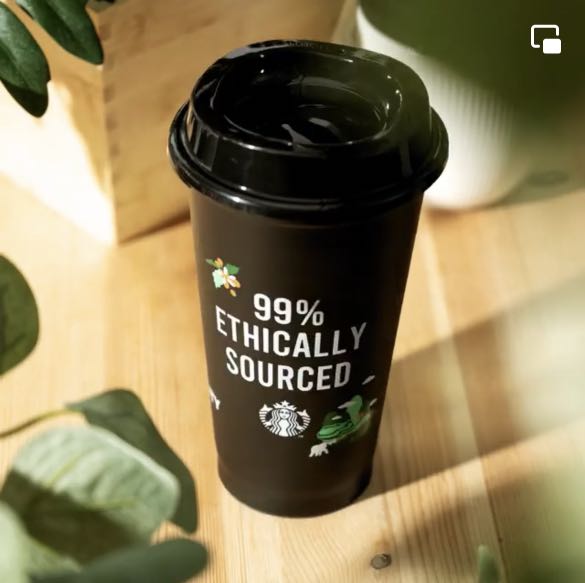 Starbucks - Limited Edition 99% Ethically Sourced Cup in Black ...