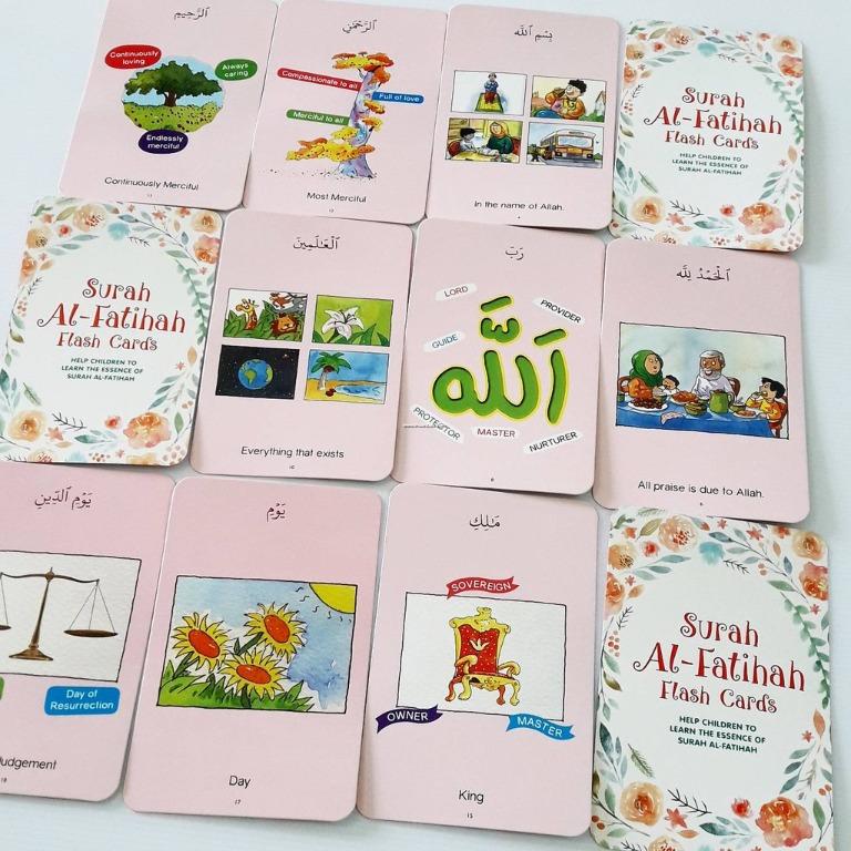 Surah Al-Fatihah Flash Cards (Childrens Islamic games) (Kids Islamic ...